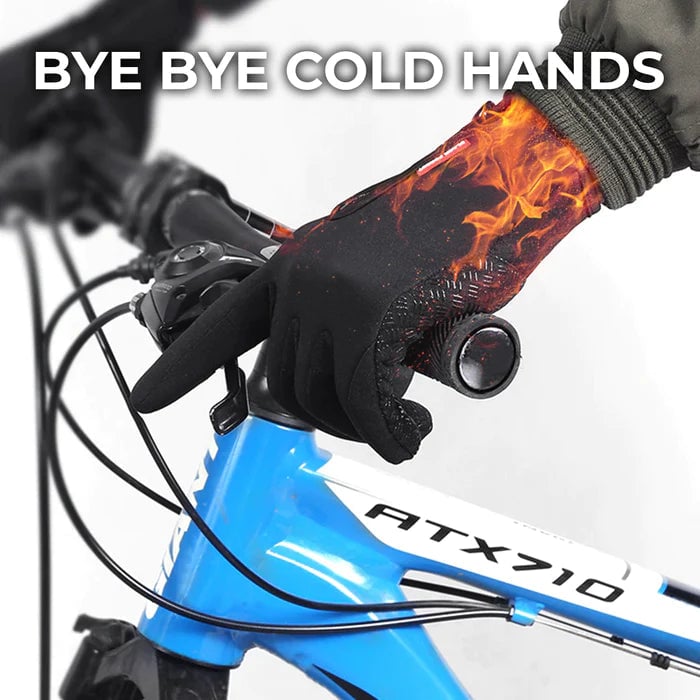 Thermische waterdichte handschoenen die je met je scherm kunt aanrake ...